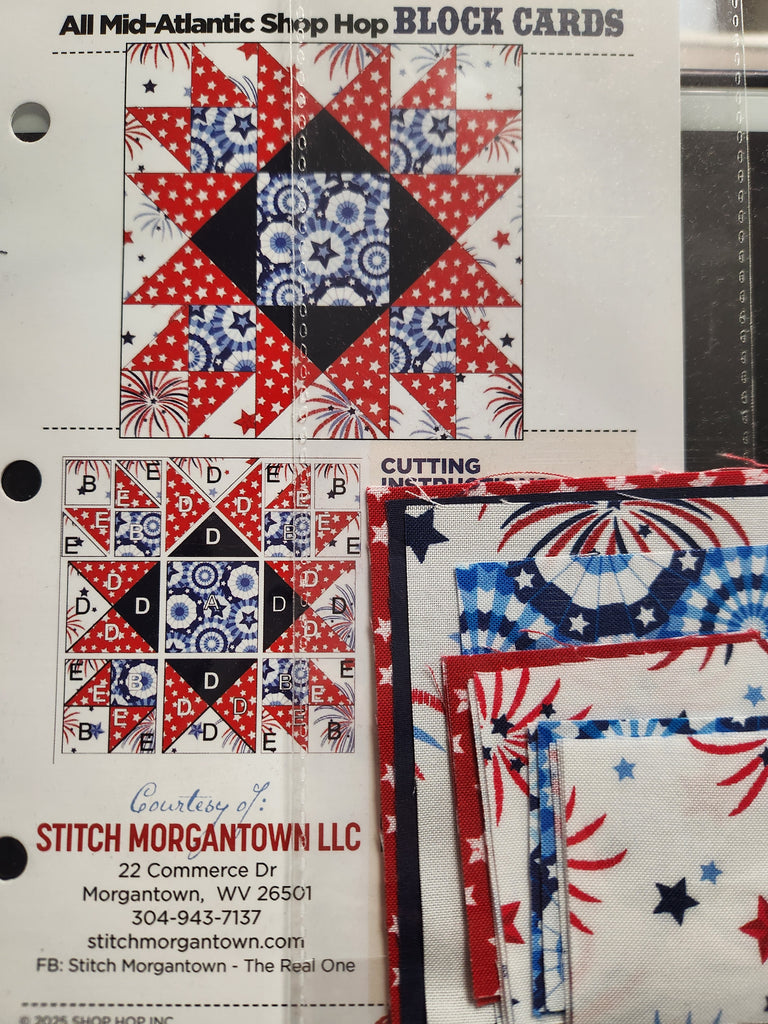 2025 All Mid-Atlantic Shop Hop Block Kit from Stitch Morgantown
